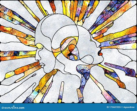 Advance Of Stained Glass Stock Illustration Illustration Of Imagination 173441955