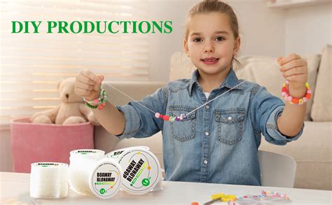 Elastic String For Bracelets，premium Stretch Thread 6 Rolls 3 X 0 8mm 3 X 1 0mm