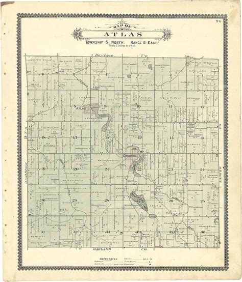 Atlas Of Genesee County Michigan Containing Maps Of Every Township