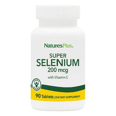 Naturesplus Super Selenium Complex 200 Mcg With Vitamin E 100 Iu Nature