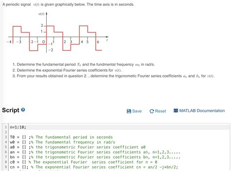 Solved A Periodic Signal V T Is Given Graphically Below Chegg