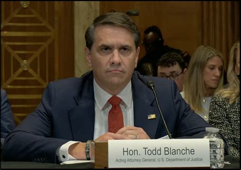 Acting Ag Todd Blanche Takes A Stronger More Oppositional Approach To