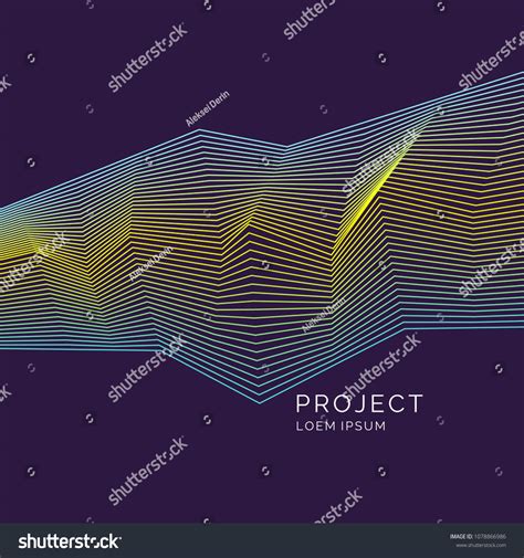 Vector Abstract Background Dynamic Lines Illustration Stock Vector Royalty Free