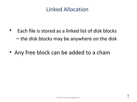 Linked Allocation 48 Ppt