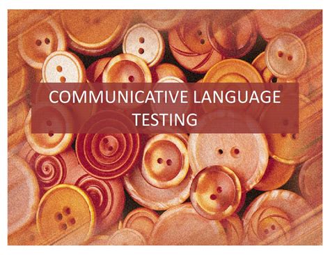 Communicative Language Testing Pdf