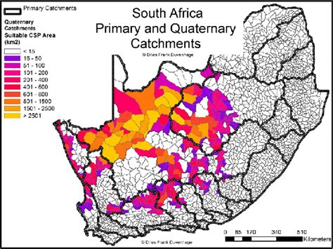 Map Of South Africa Primary And Quaternary Catchments 32 Download