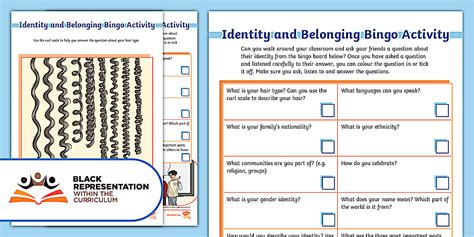 Ks2 Identity And Belonging Bingo Activity Twinkl