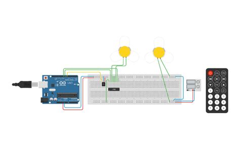 Circuit Design Ir Remote Dc Motors Tinkercad