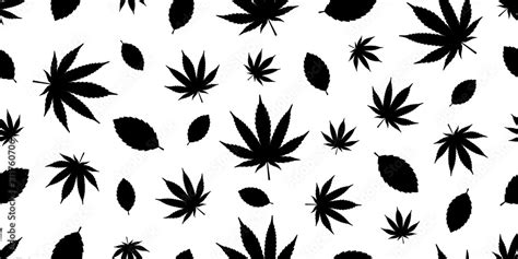 Weed Vector Pattern