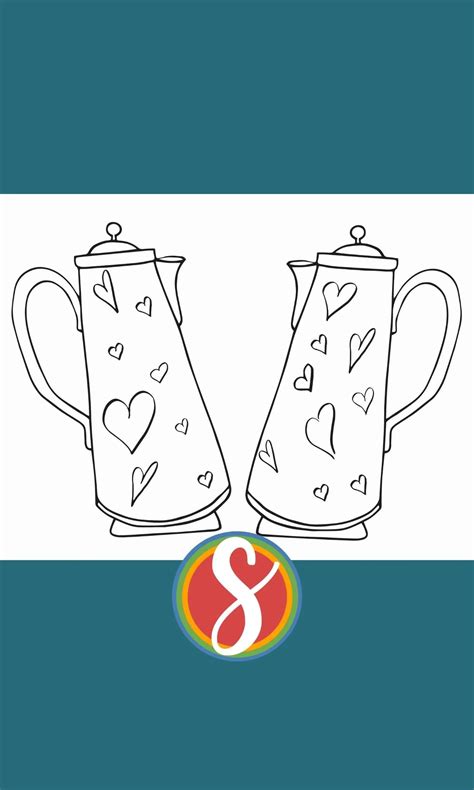 Free Tea Coloring Pages — Stevie Doodles
