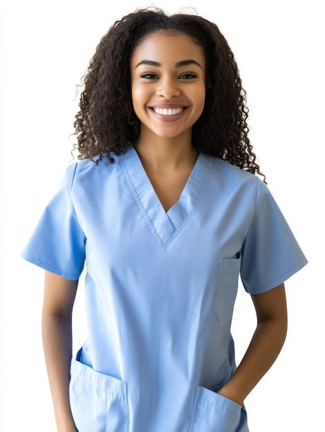 Free Photo White Background Medical Assistant Nurse Premium Ai