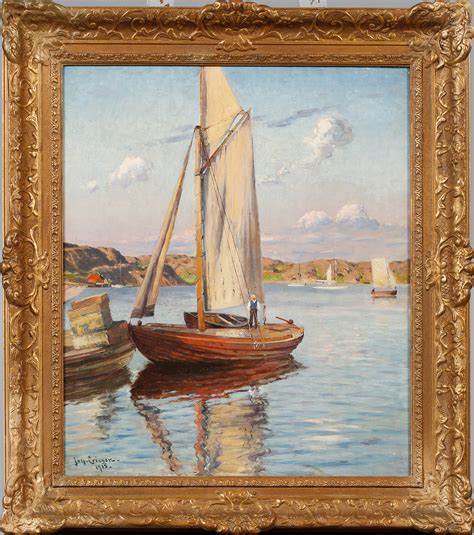 Johan Ericson Olja På Duk Signerad Och Daterad 1915 Bukowskis