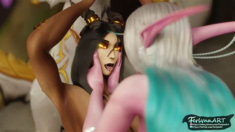 Rule 34 3d Blood Elf Female Ferlynn Futa On Female Futanari Night Elf