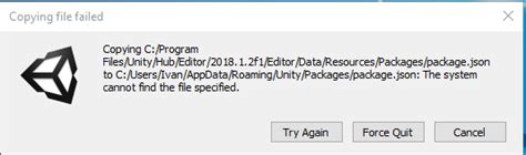 Failed To Install Documentation Package Json Errors Questions Answers Unity Discussions