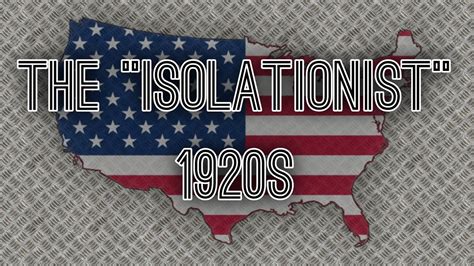 Isolationism 1920s