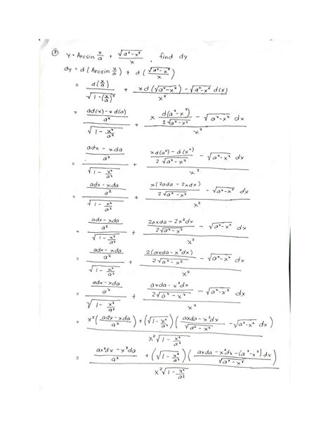 Solution The Differential And Parametric Functions Quiz Problem
