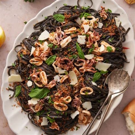 Squid Ink Pasta Recipe With Calamari A Full Living