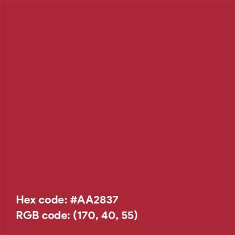 Pomegranate Color Hex Code Is Aa2837