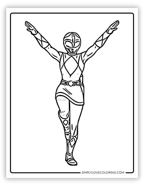 Pink Power Ranger Samurai Coloring Pages 2025