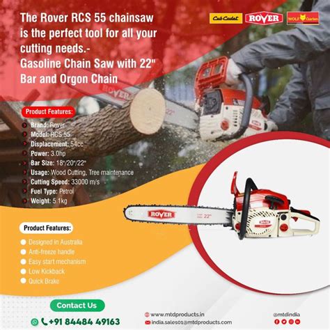 Mtd India On Linkedin Chainsaw Chainsawmanpower Treecutting Gasolinechainsaw Rover…