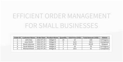 optimizing order processing for small businesses excel template free