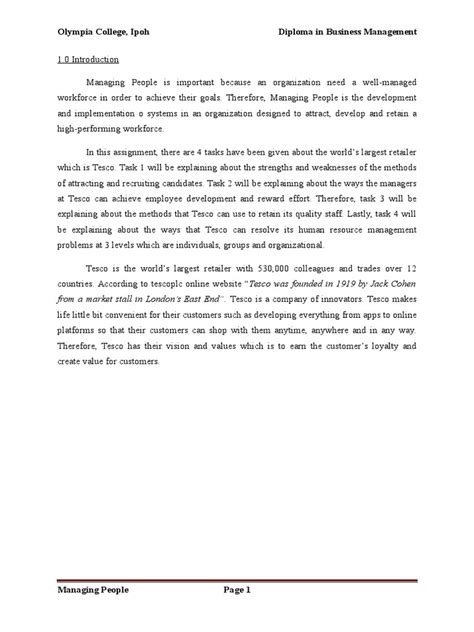 Intro Body Conclusion Docx Recruitment Employment Free 30 Day Trial Scribd