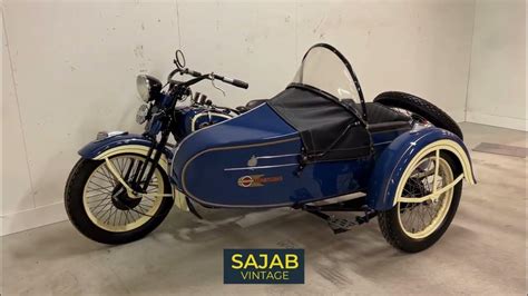 Motorcycle With Sidecar Harley Davidson Model 36vld Usa 1936 Youtube