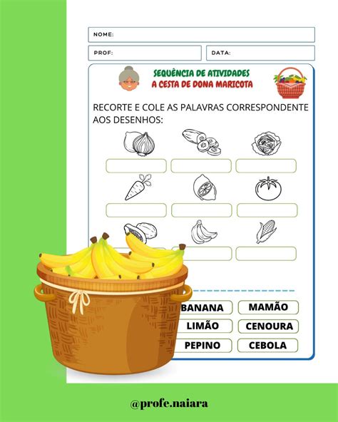 Sequência De Atividades A Cesta Da Dona Maricota 2° Ano Naiara