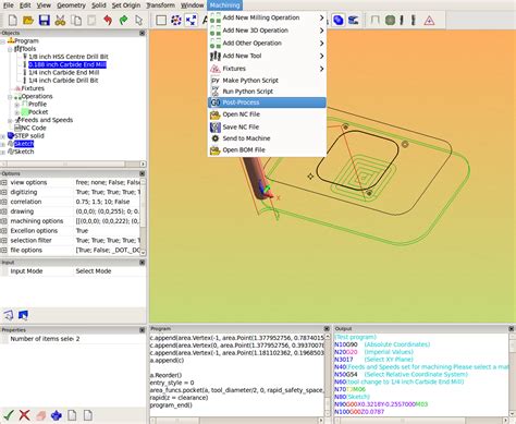 Opensourcedesigntools Heekscnc Method Of Getting Data To The Python Script