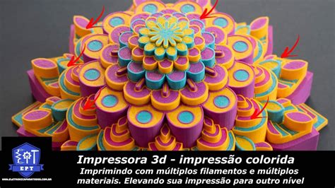 Impressora 3d Impressão Colorida Multi Material Youtube
