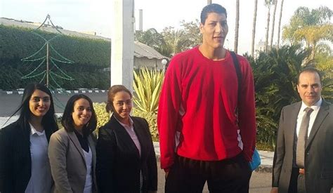 Egyptian Player And 7 Foot 7 Giant Turning Heads In African