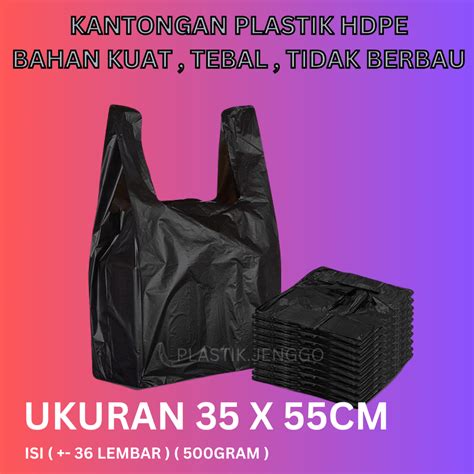 Jual Kantong Plastik Sampah Hitam Tebal Ukuran 35 X 55 Cm Berkualitas