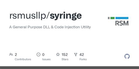 Github Rsmusllpsyringe A General Purpose Dll And Code Injection Utility