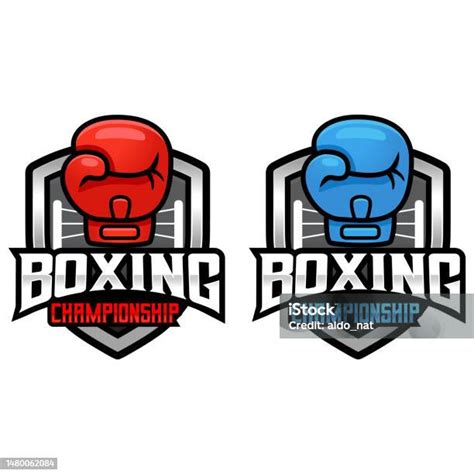 현대 벡터 평면 디자인 간단한 미니멀리스트 로고 템플릿의 복싱 클럽 아카데미 챔피언십 벡터는 브랜드 상징 레이블 배지를 위한