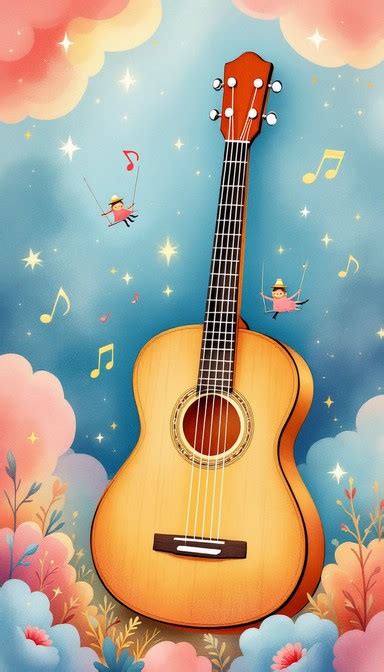 Free Magical Musical Guitar Image Guitar Musical Whimsical Download At Stockcake