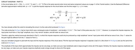 Solved CIRCUIT DIAGRAM PART D In The Circuit Below Let Chegg