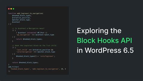 Wordpress On Linkedin Exploring The Block Hooks Api In Wordpress 65