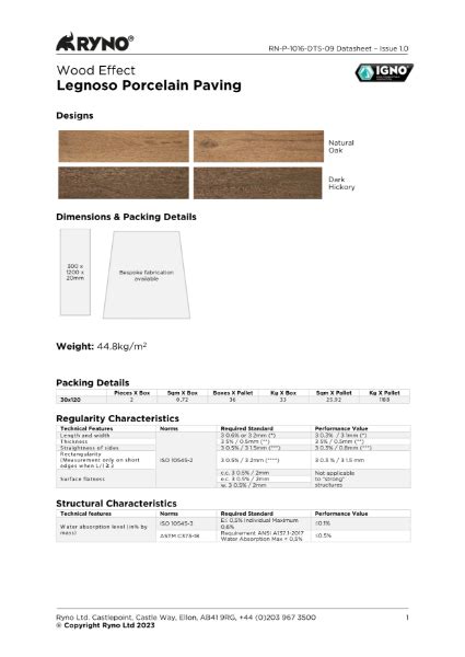 Legnoso Porcelain Tiles Data Sheet Ryno Nbs Source