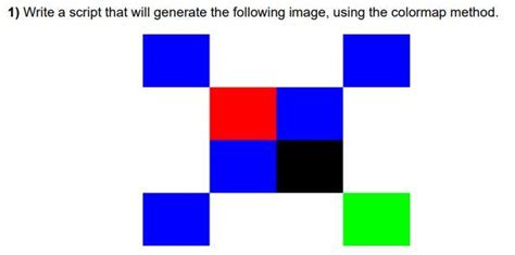 Solved Write A Script That Will Generate The Following Chegg