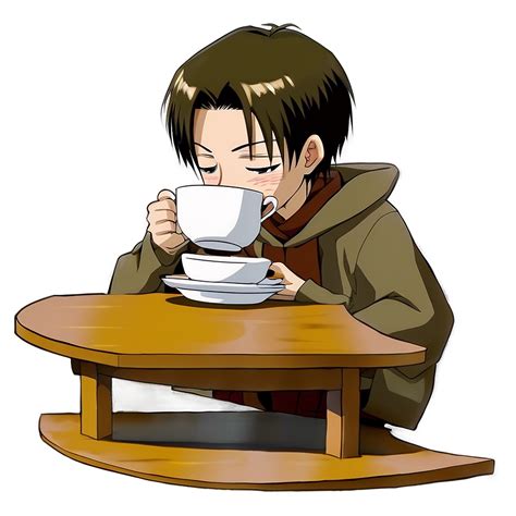 Download Levi Drinking Tea Png 65