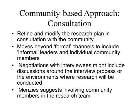 Ppt Preparing For Interviews Approaches To Community Based Research