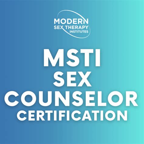 Sex Therapy Certification Modern Sex Therapy Institutes