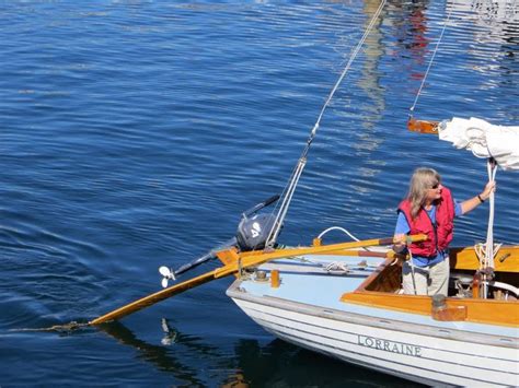 Carol Hasse With Her Nordic Folkboat Lorraine” Named Forever Her Mother Shes A Founding