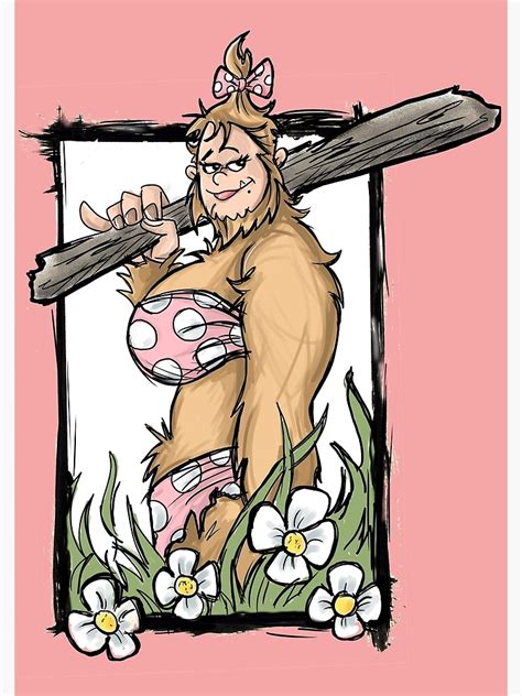 Lady Sasquatch Art Print For Sale By Mkgeiger Redbubble