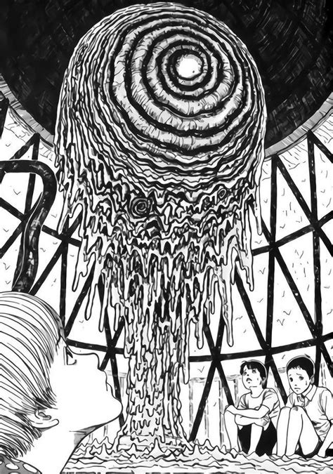 Manga Uzumaki Junji Ito Психоделические рисунки Художественные