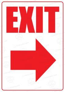 11 Free Exit Sign Printable PRINT ABLE