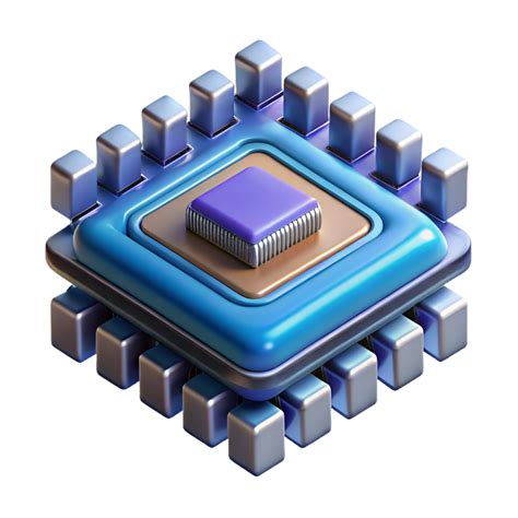 Vibrant Traditional Quantum Computer Processor With Complex