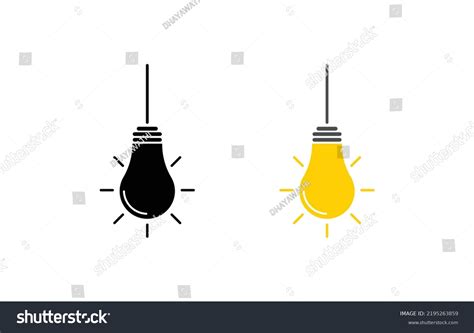 Bulb Light Vector Icon Lighting Electric Stock Vector Royalty Free 2195263859 Shutterstock