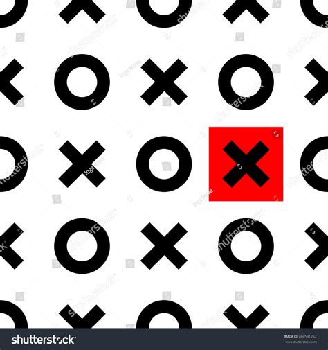 12 Red White Blue X O Pattern Seamless Royalty Free Images Stock