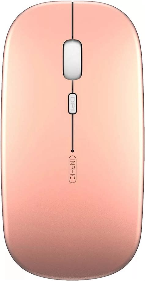 Inphic Rechargeable Wireless Mouse 700mah Ultra Thin 1600 Dpi Rose